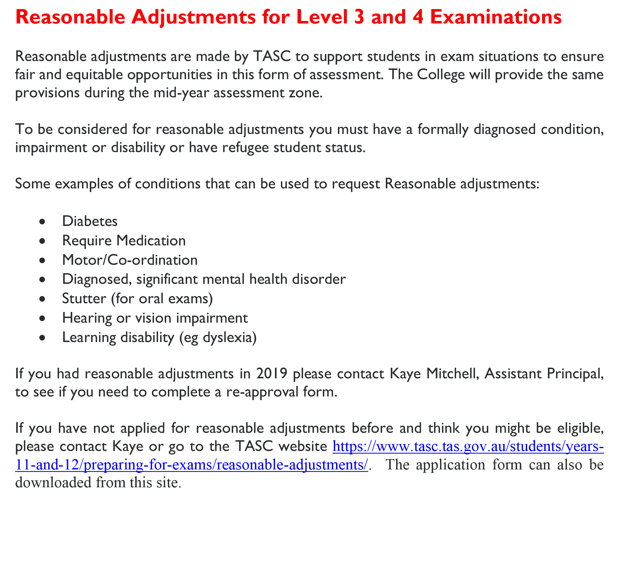 Reasonable Adjustments - Hellyer College